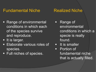 Ecological Niche details .. | PPTX