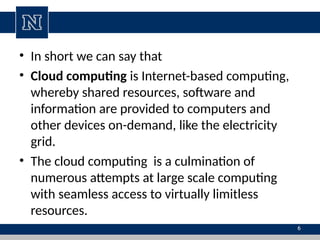 Introduction to Cloud Computing(basics). | PPT