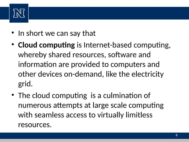 Introduction to Cloud Computing(basics). | PPT