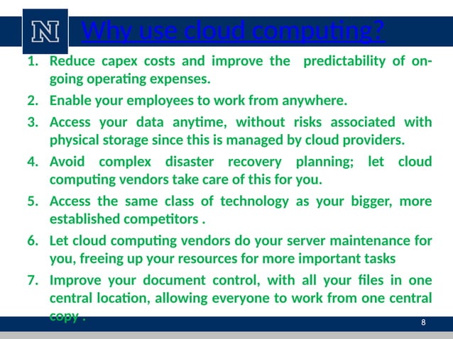 Introduction to Cloud Computing(basics). | PPT