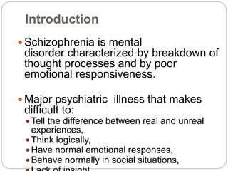 Schizophrenia | PPTX | Brain and Nervous System Disorders | Diseases ...