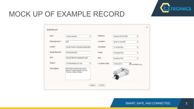 Extronics iRFID500 Track and Trace use case | PPT
