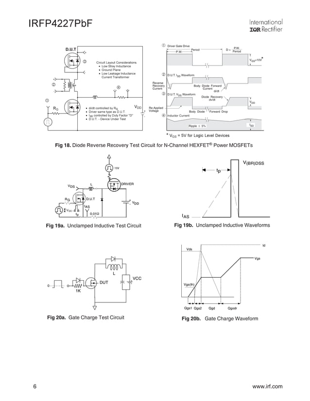 Original N-CHANNEL MOSFET IRFP4227PBF IRFP4227 IRF4227 4227 200V 65A TO ...
