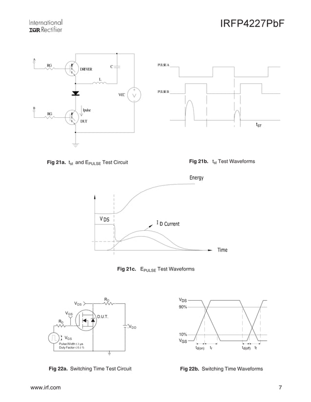 Original N-CHANNEL MOSFET IRFP4227PBF IRFP4227 IRF4227 4227 200V 65A TO ...