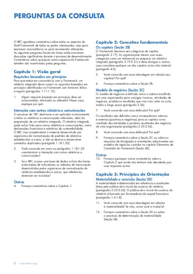 IIRC - Documento sobre IR Framework do International Integrated Repor…