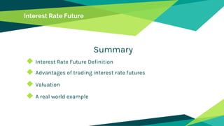 Valuing Interest Rate Futures | PPT