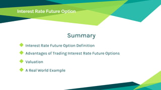 Valuing Interest Rate Futures Options | PDF | Stocks and Bonds ...