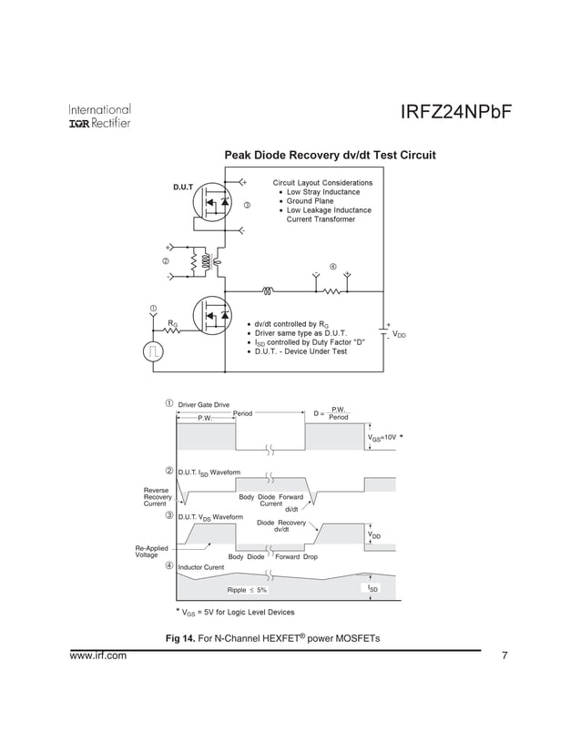 Original N-Channel Mosfet IRFZ24N IRFZ24 TO-220 New Infineon ...