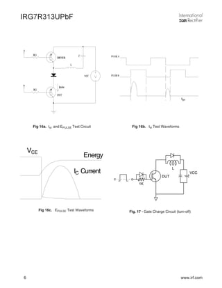 Original IGBT N-CHANNEL IRG7R313U 7R313U 330V 160A TO-252 New | PDF