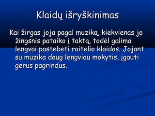 žIrgai ir muzika | PPT
