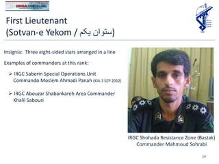 IRGC Rank Insignia Guide | PDF