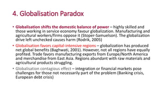 Globalisation Paradox and International Relations | PPTX