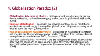 Globalisation Paradox and International Relations | PPTX