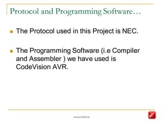 IR Based Home Automation | PPT