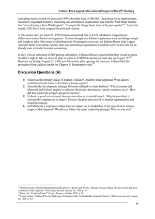 Iridium 20th Century Case | PDF