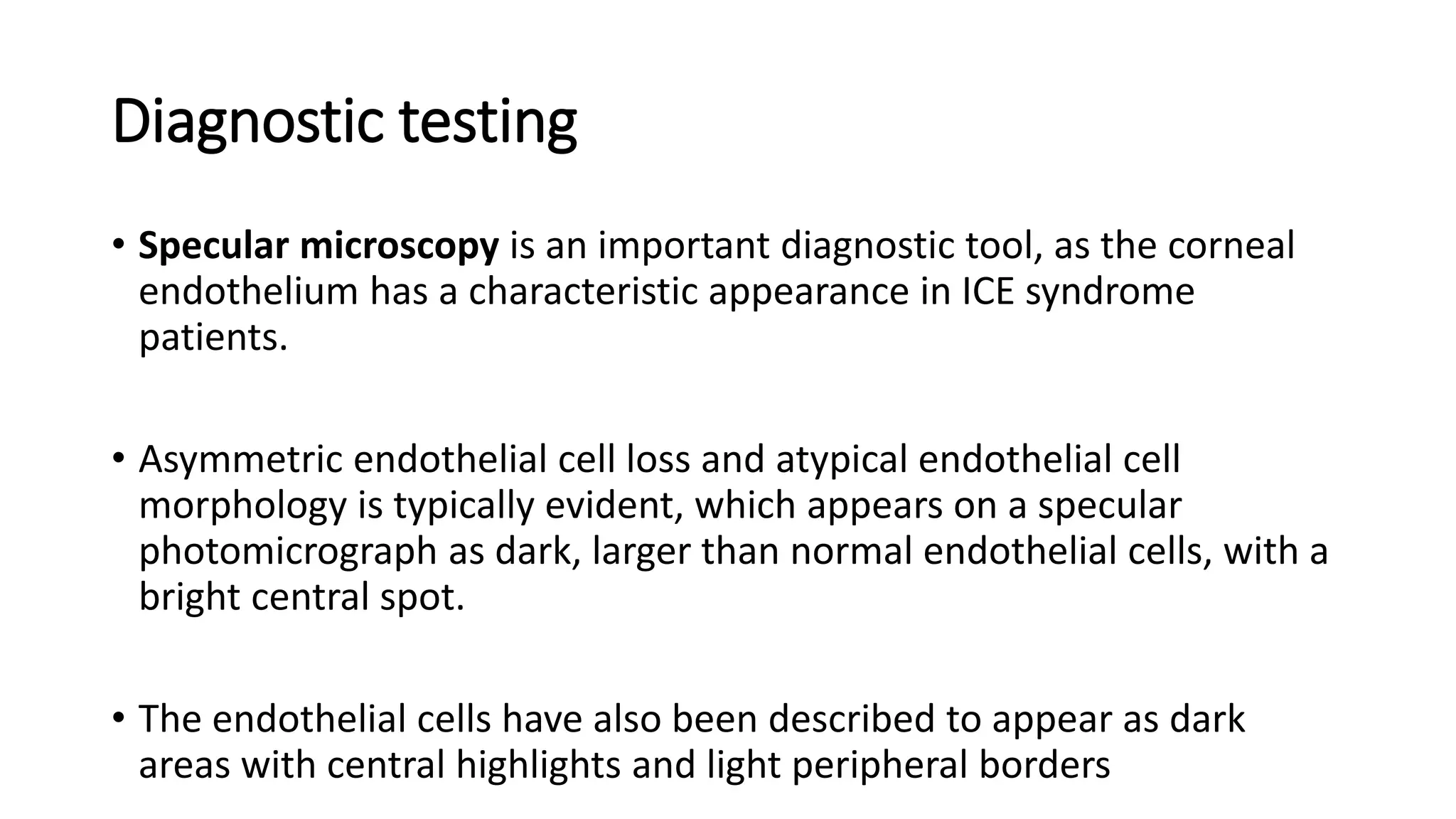 Iridocorneal endothelial syndrome | PPTX