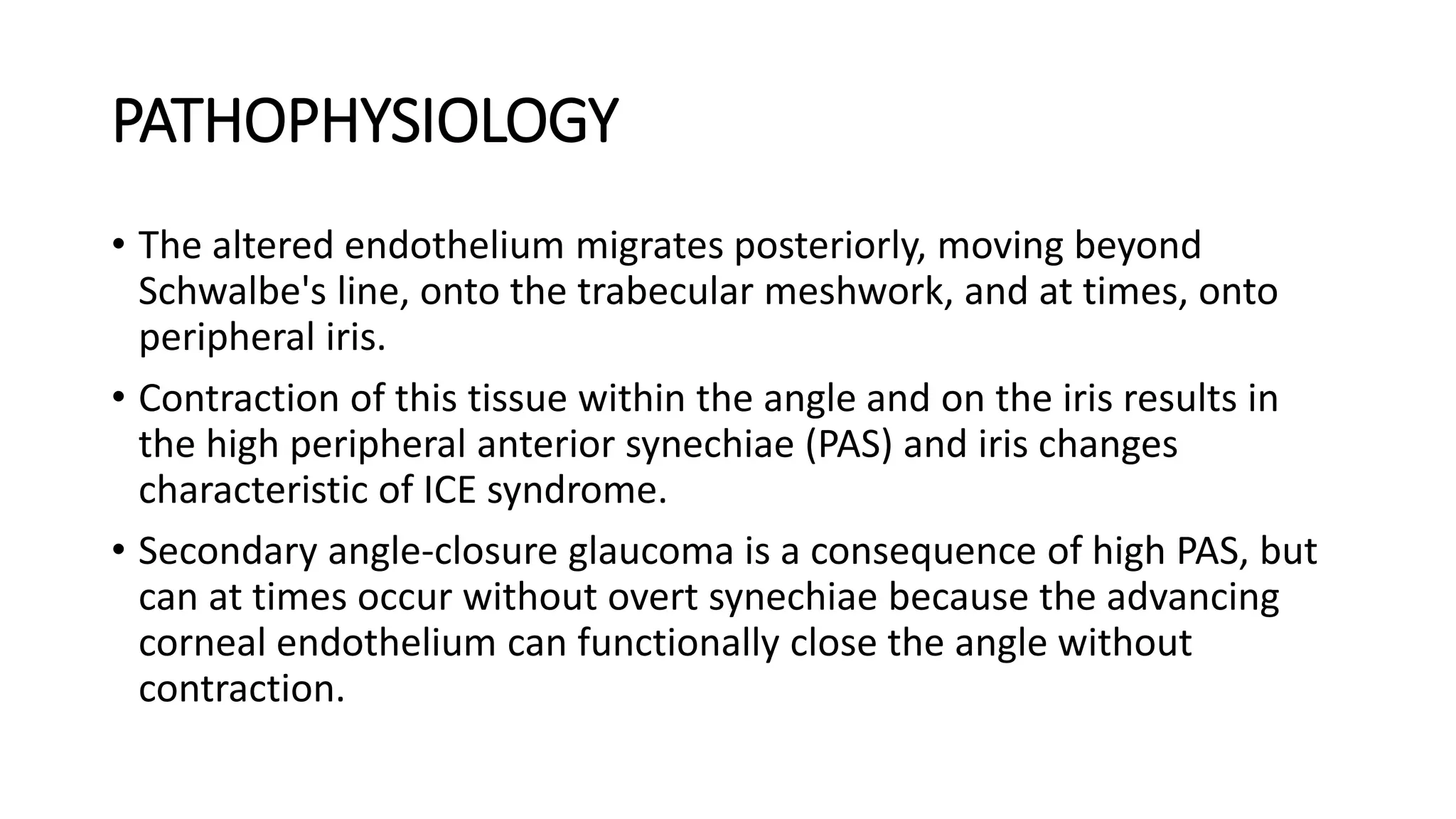 Iridocorneal endothelial syndrome | PPTX