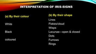Iridology overview | PPTX