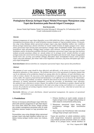 Irigasi ciramajaya | PDF