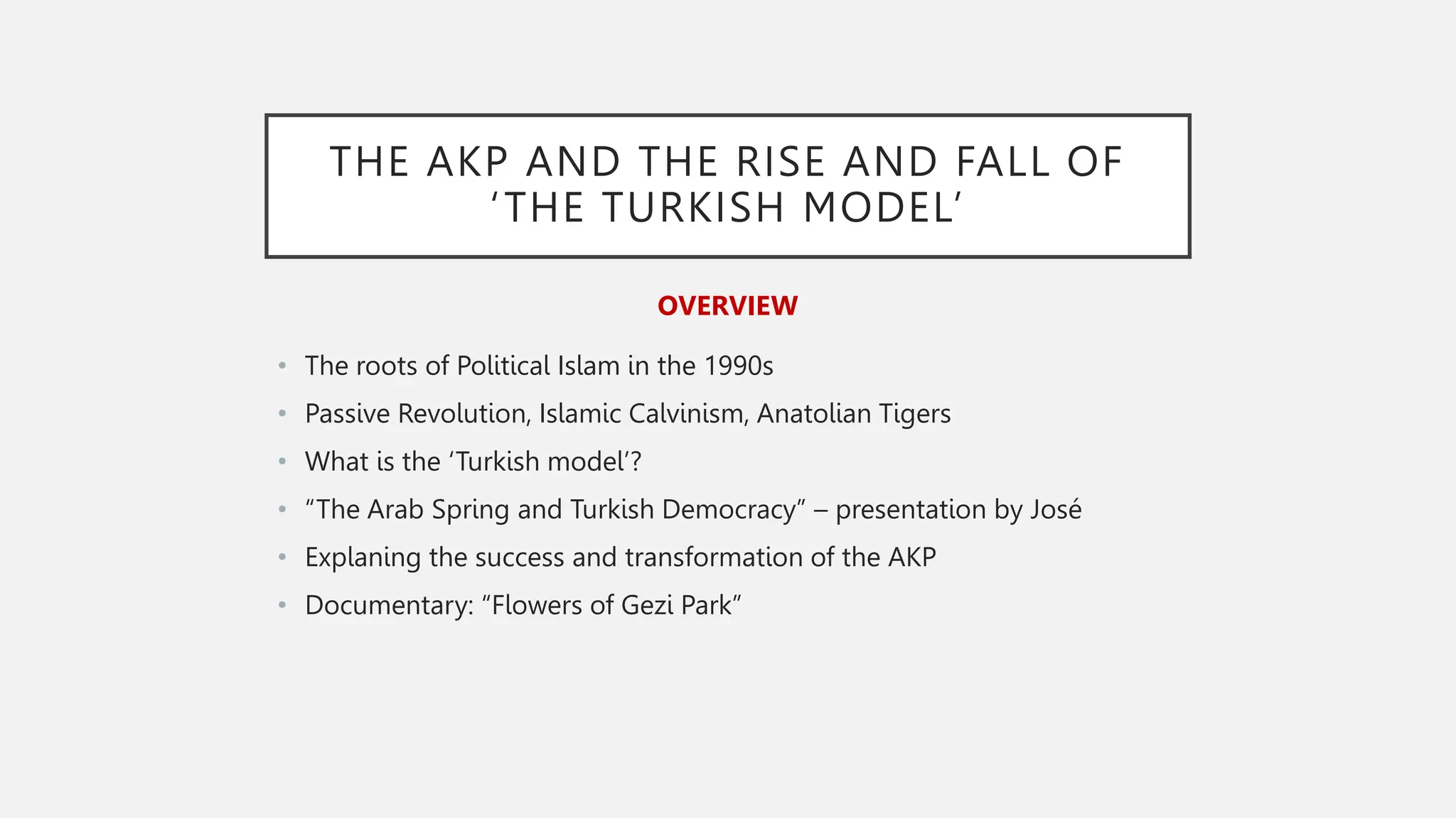 The history and politics of modern Turkey | PPTX