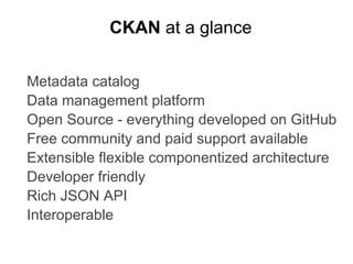 Enabling re-use via CKAN: discoverability and interoperability | PDF