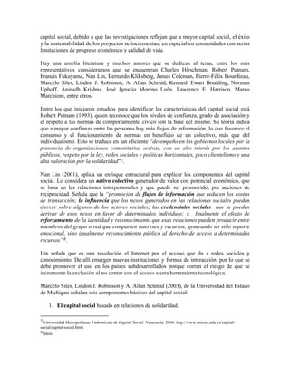 Capital Social y participación ciudadana, documento | PDF