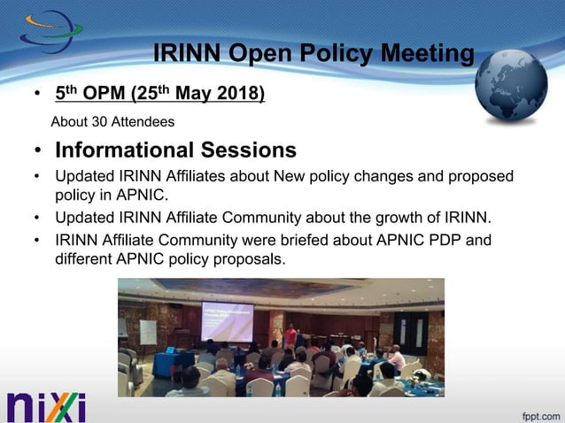 IRINN update | PPT