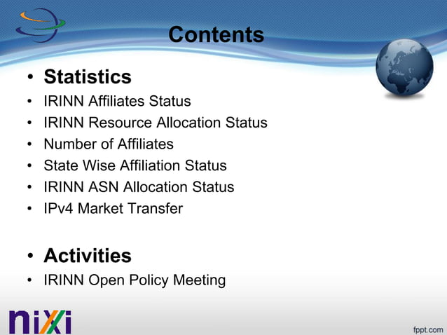 IRINN update | PPT