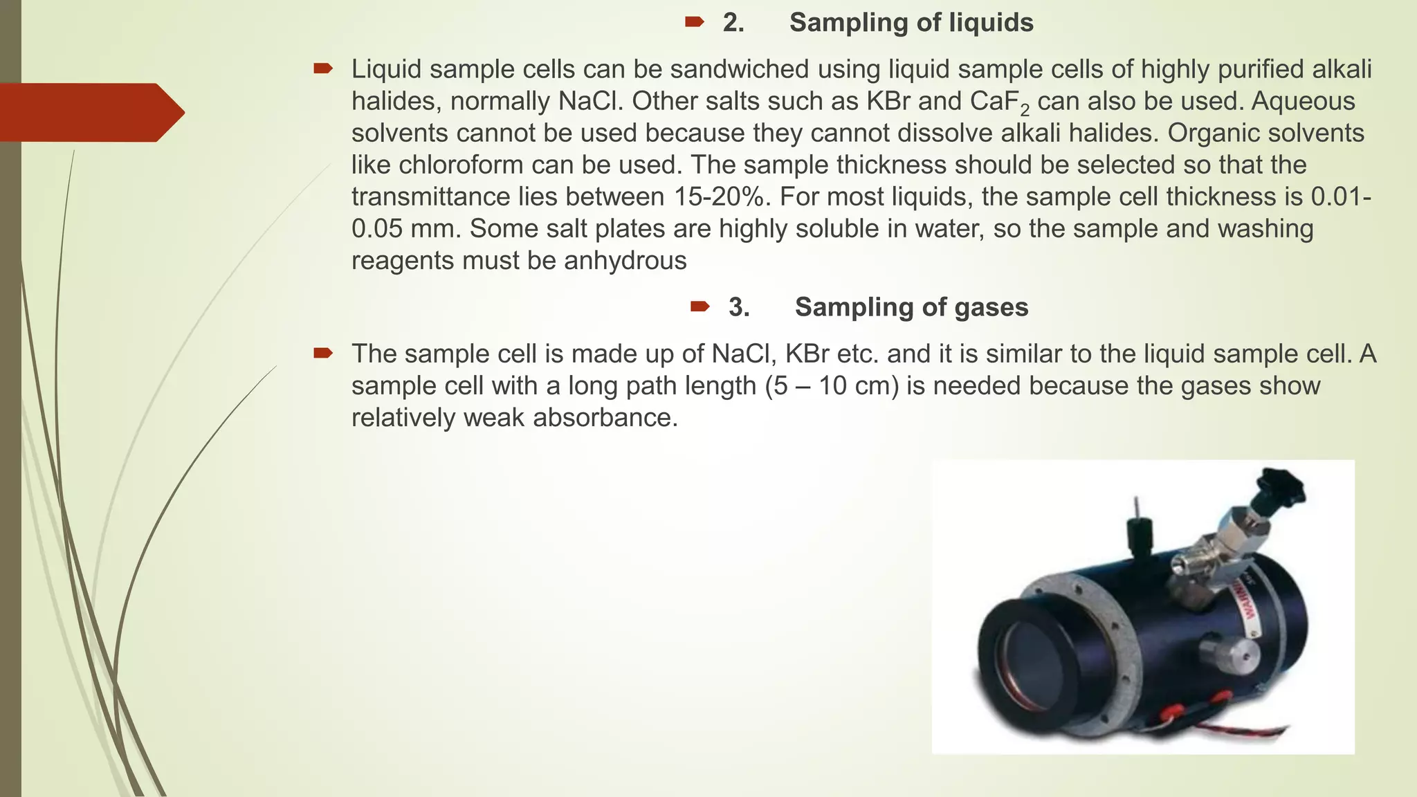 instrumentation of IR spectroscopy slides ppr. | PPTX