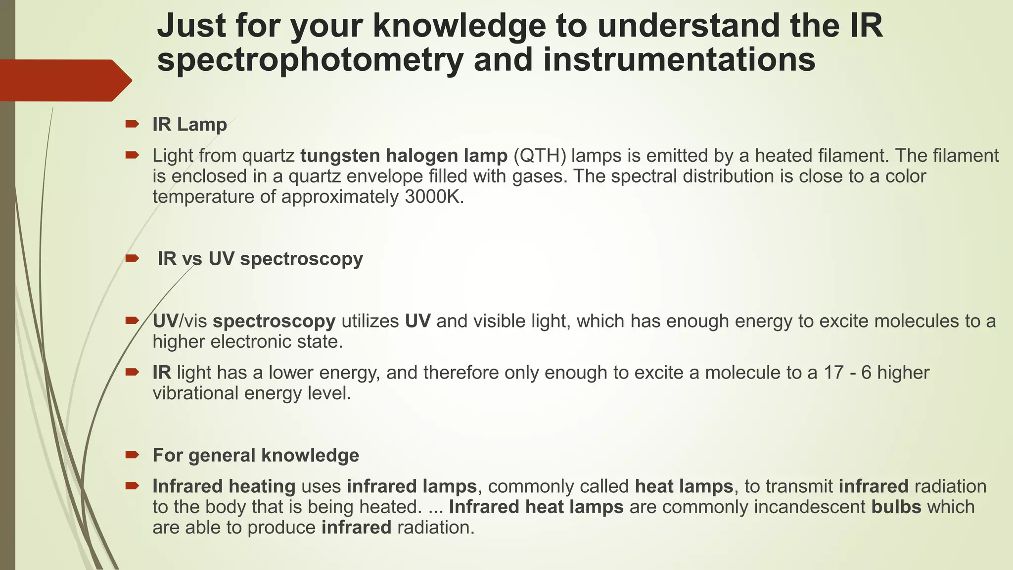 instrumentation of IR spectroscopy slides ppr. | PPTX