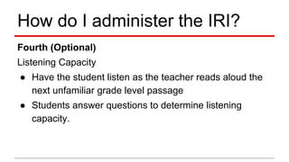 Iri presentation 2014 | PPTX