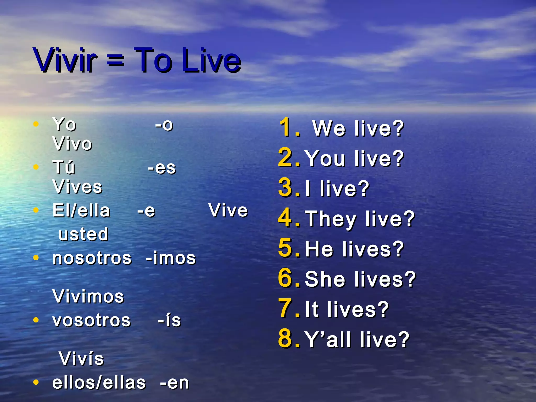 Ir, ir + infiniteives and conjugation | PPT