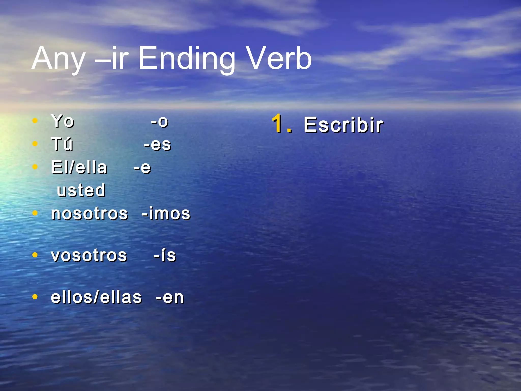 Ir, ir + infiniteives and conjugation | PPT