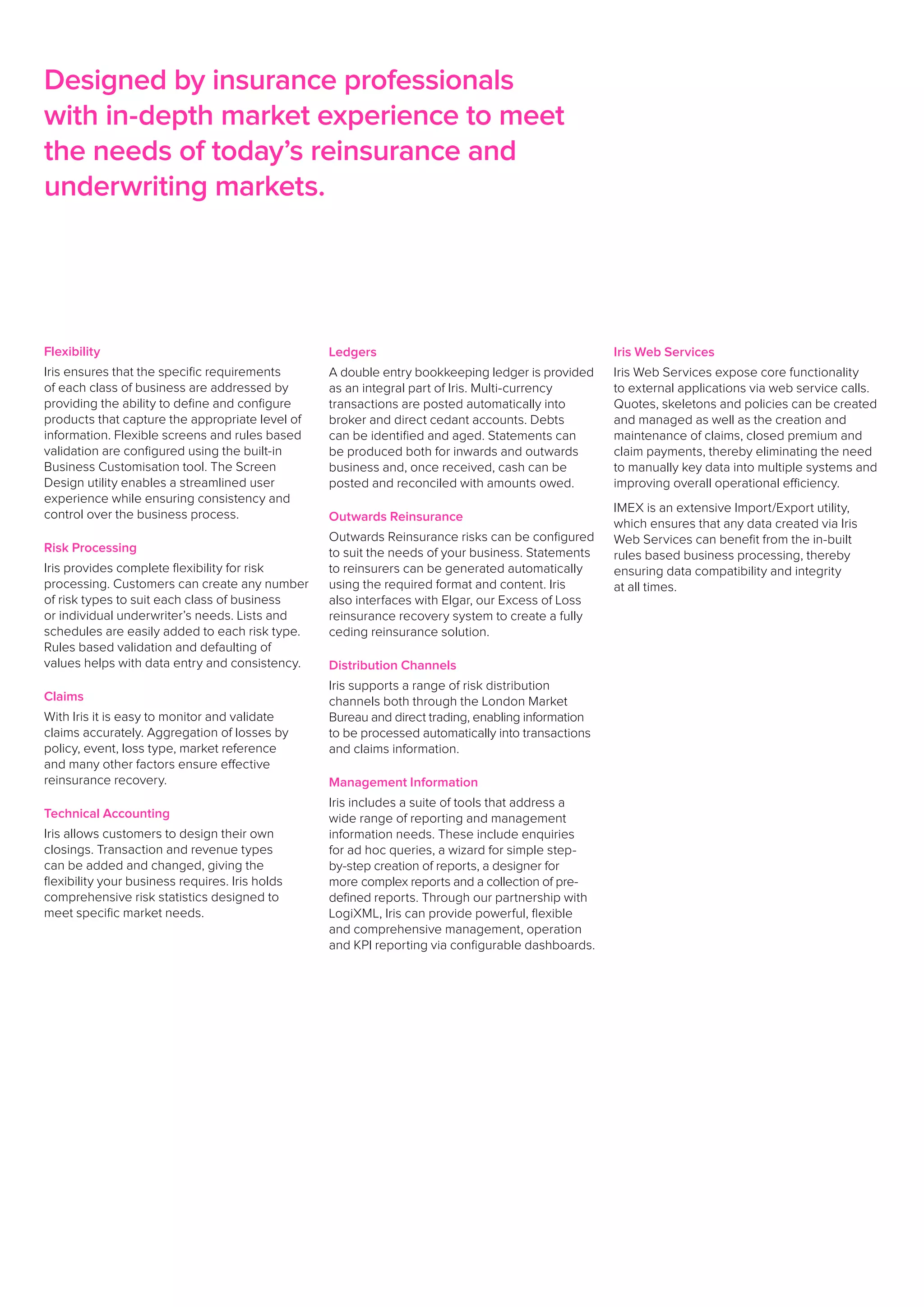 Iris - Xuber Product Fact Sheet | PDF