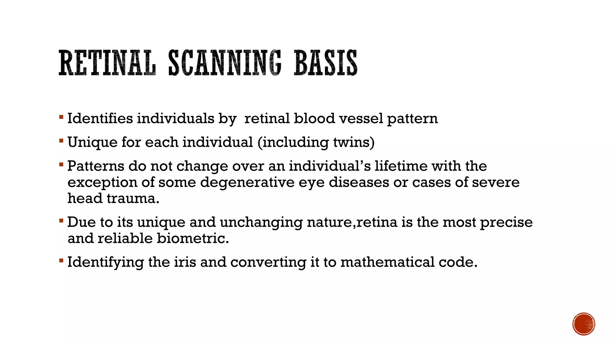 Iris/Retina Identification System | PPT