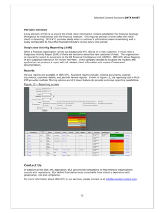 ECS IRIS Know Your Client (KYC) Solution | PDF | Business | Business ...