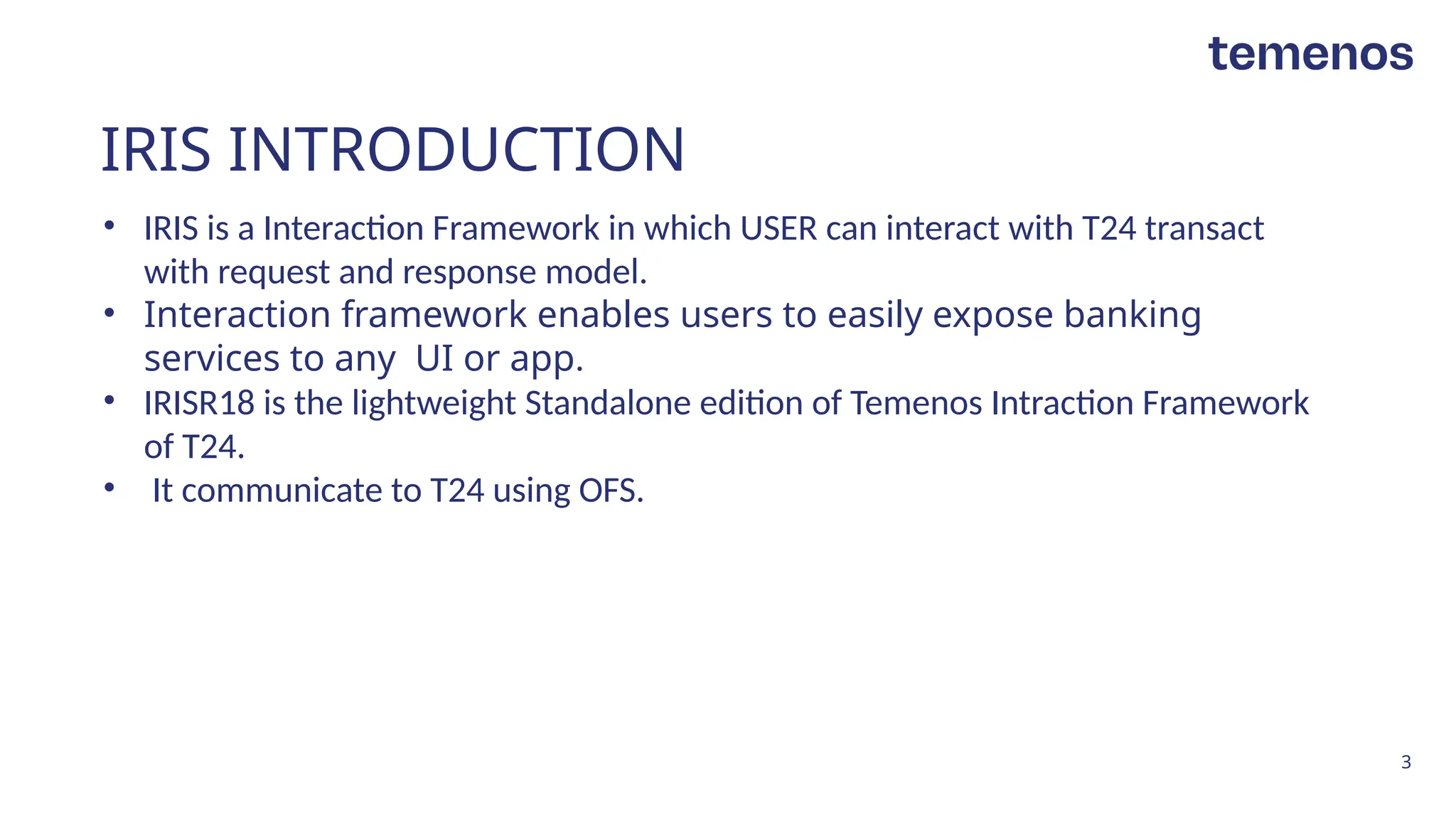 IRIS interface documentation training document | PPTX