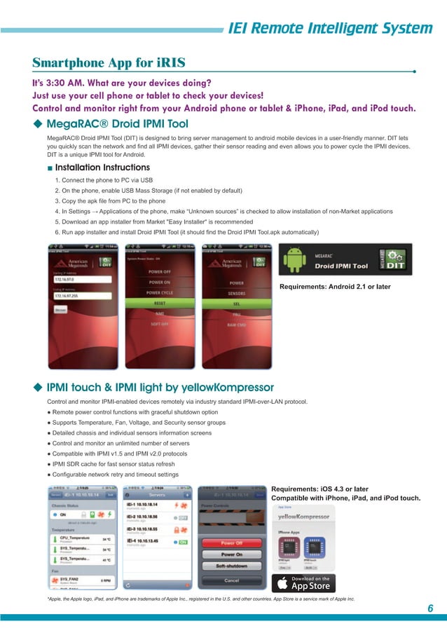 IEI Remote Intelligent System (iRIS) compliant with IPMI version 2.0 | PDF