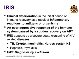 Immune reconstitution syndrome management | PPTX