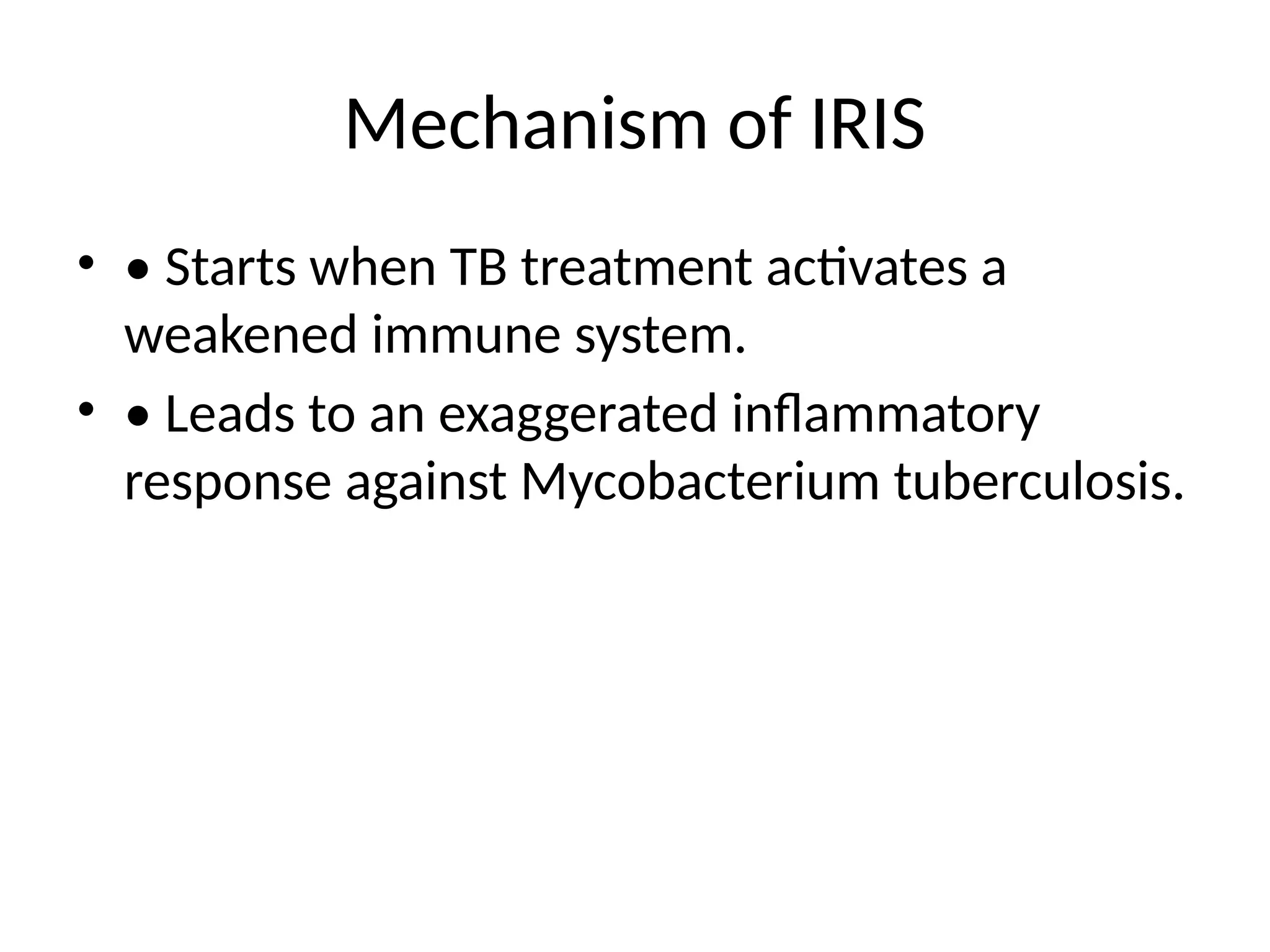 "Immune Reconstitution Inflammatory Syndrome (IRIS) and Side Effects of ...