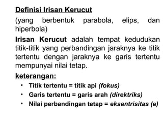 Irisan Kerucut dan Koord Kutub 2023/2024.ppt
