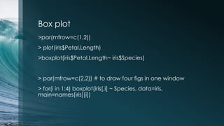 Iris data analysis example in R | PDF