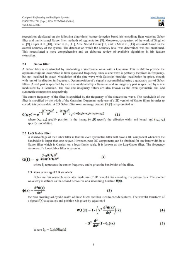 Iris feature extraction | PPT