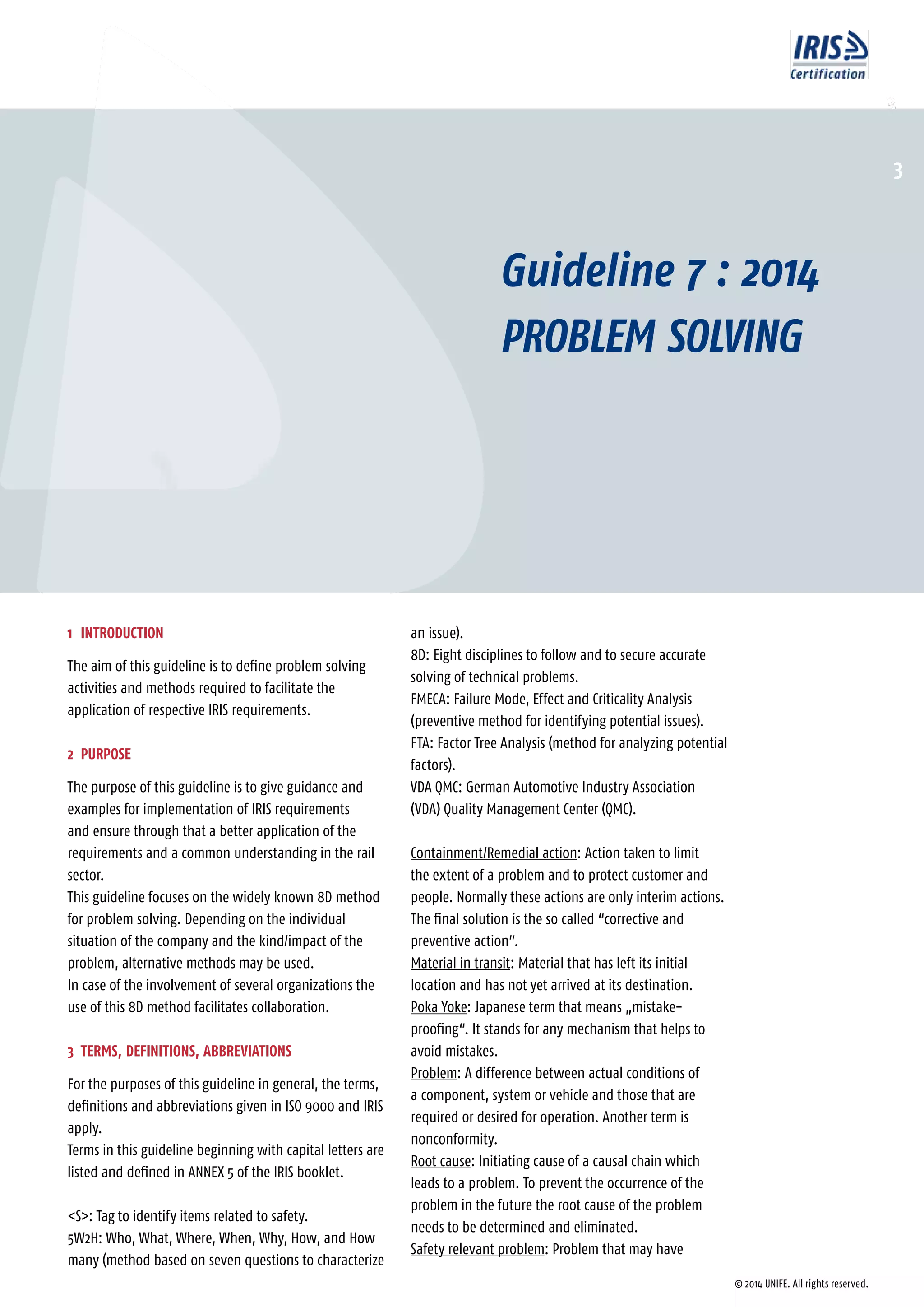 Iris guideline 7 problem solving 14112014 | PDF