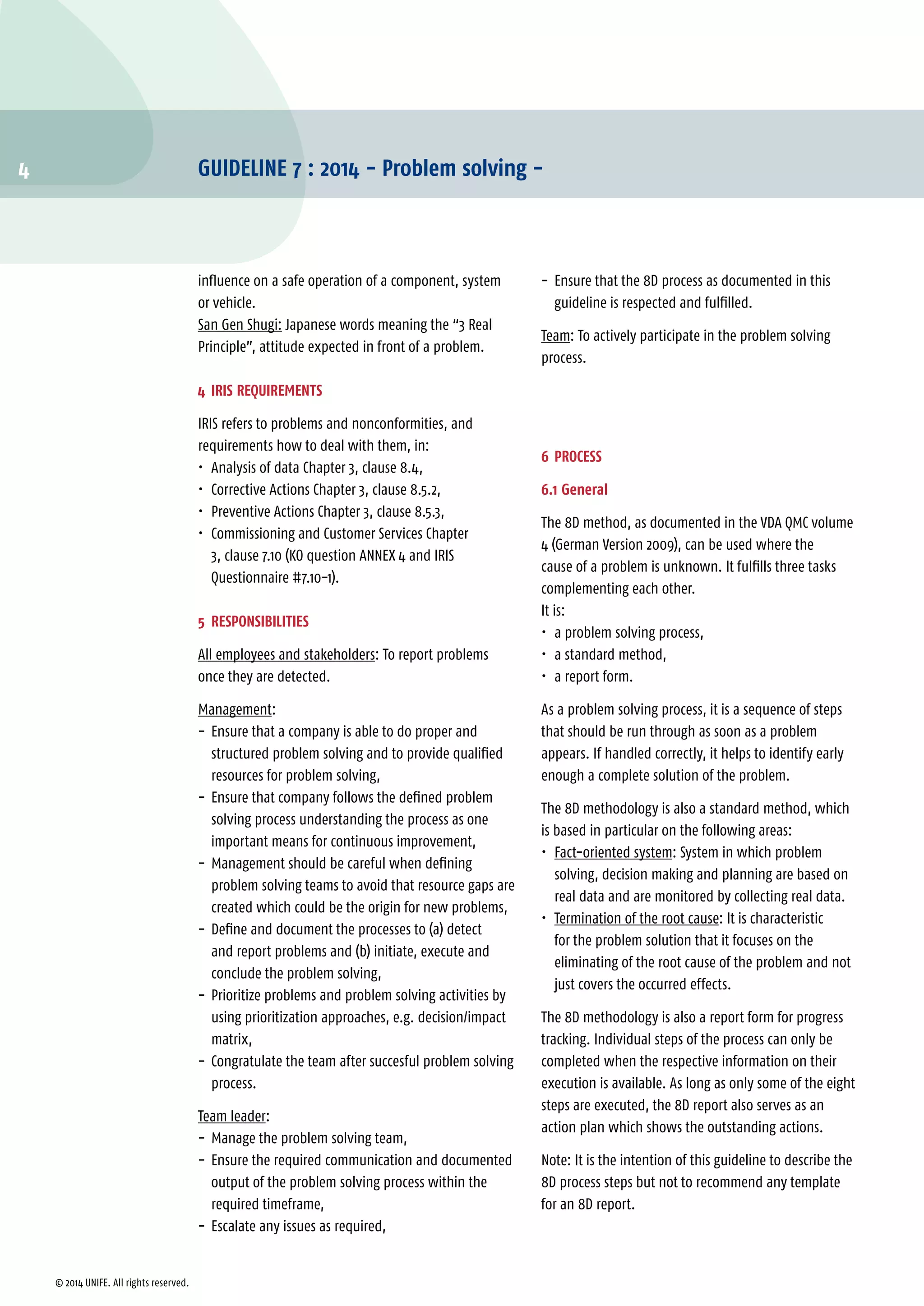 Iris guideline 7 problem solving 14112014 | PDF