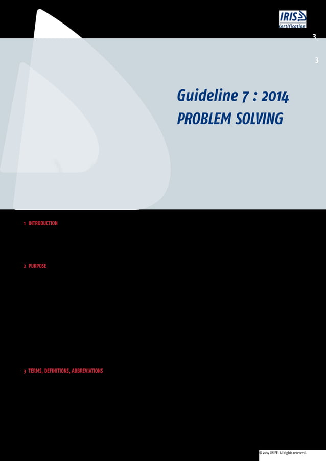 Iris guideline 7 problem solving 14112014 | PDF