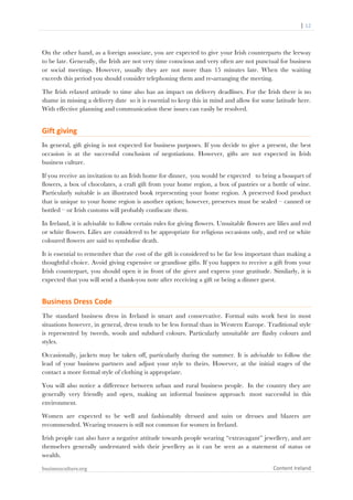Irish business culture guide - Learn about Ireland | PDF
