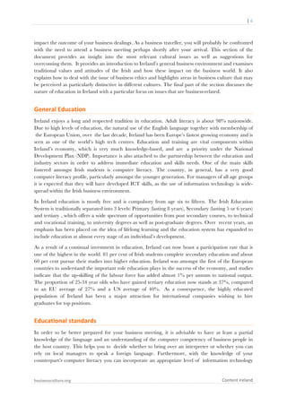 Irish business culture guide - Learn about Ireland | PDF
