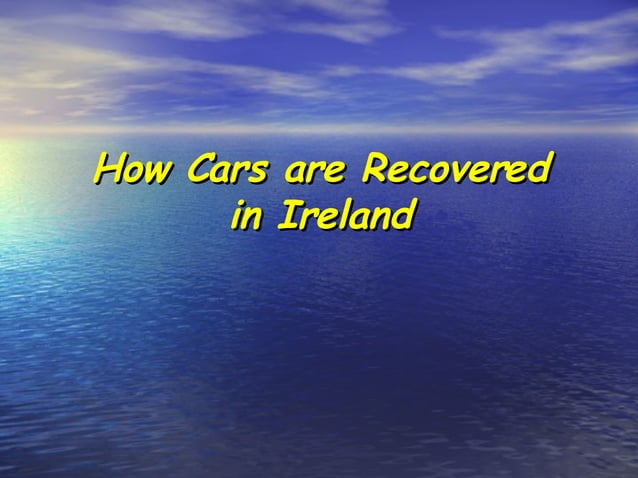 Irish Car Recovery | PPS
