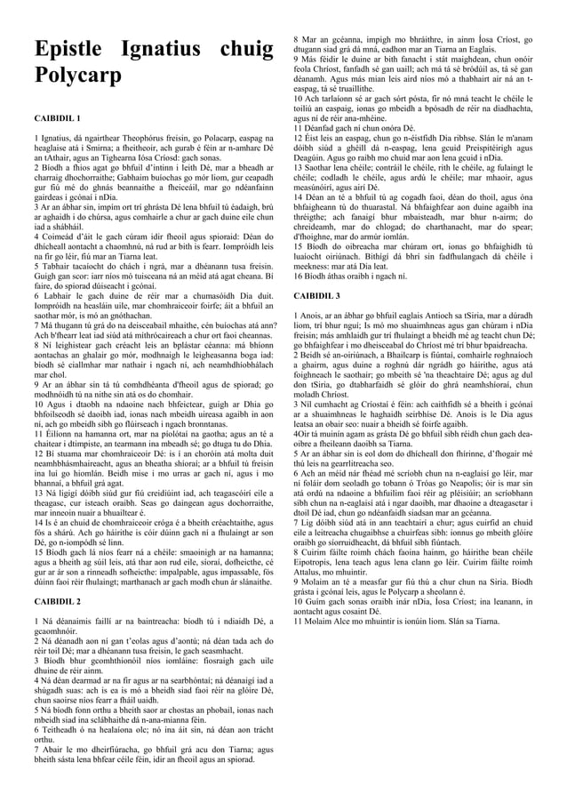 Irish - The Epistle of Ignatius to Polycarp.pdf
